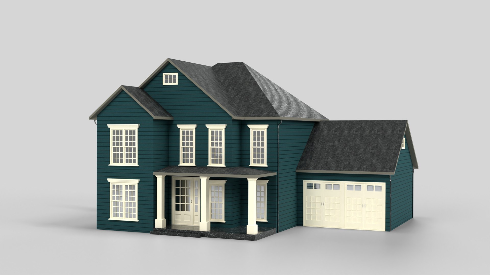 Neighborhood House 16T3 3D Model - TurboSquid 2219971
