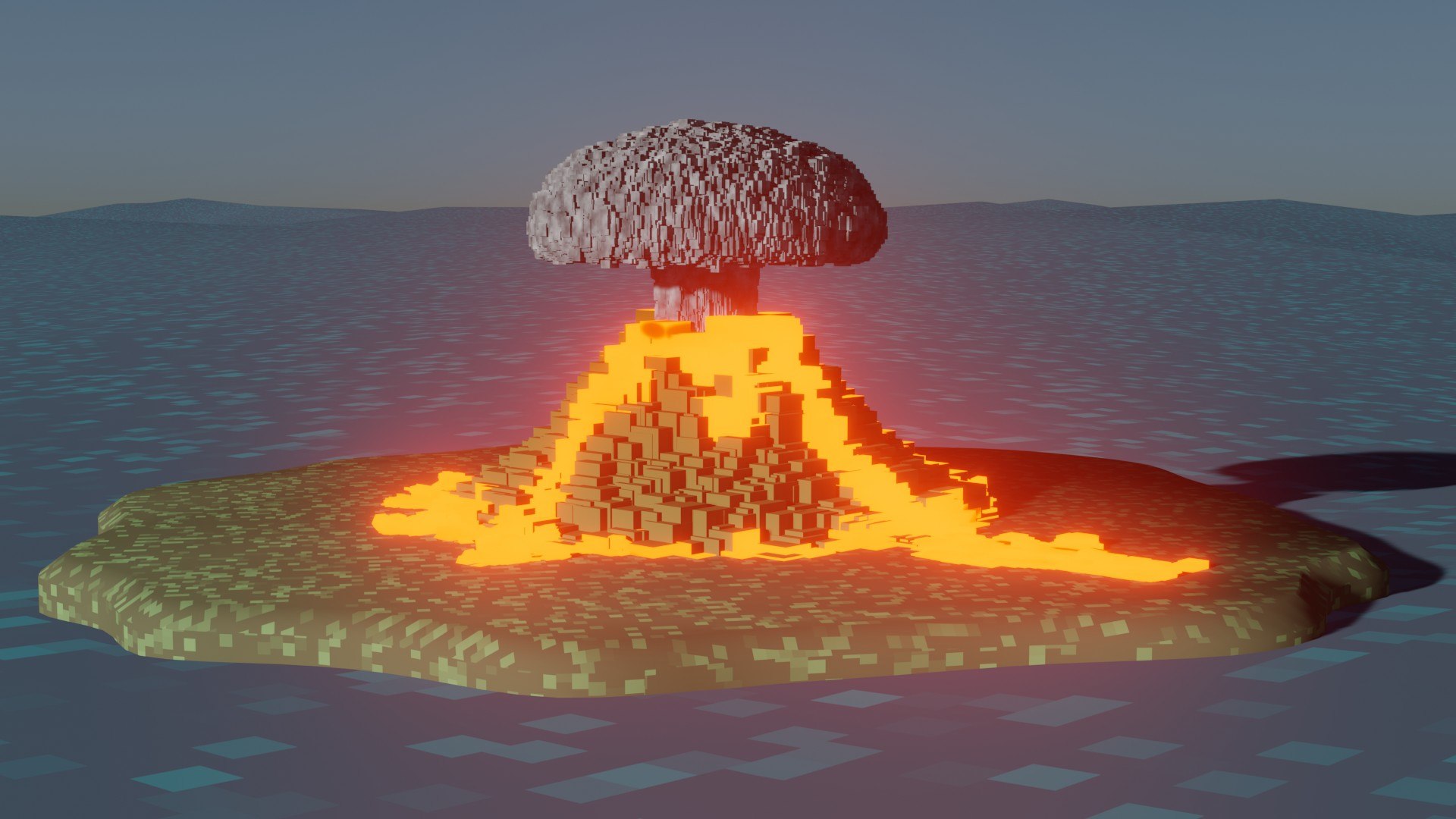 3D Model Volcano Eruption - TurboSquid 1862693
