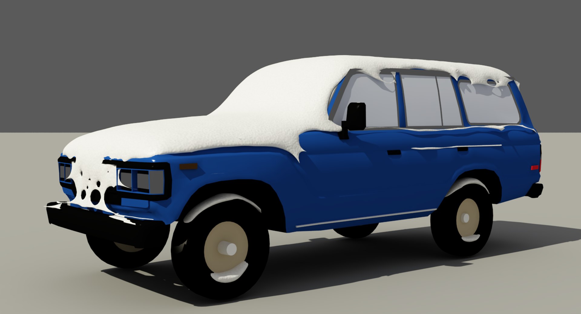 Snow flow car 3D model - TurboSquid 1159610