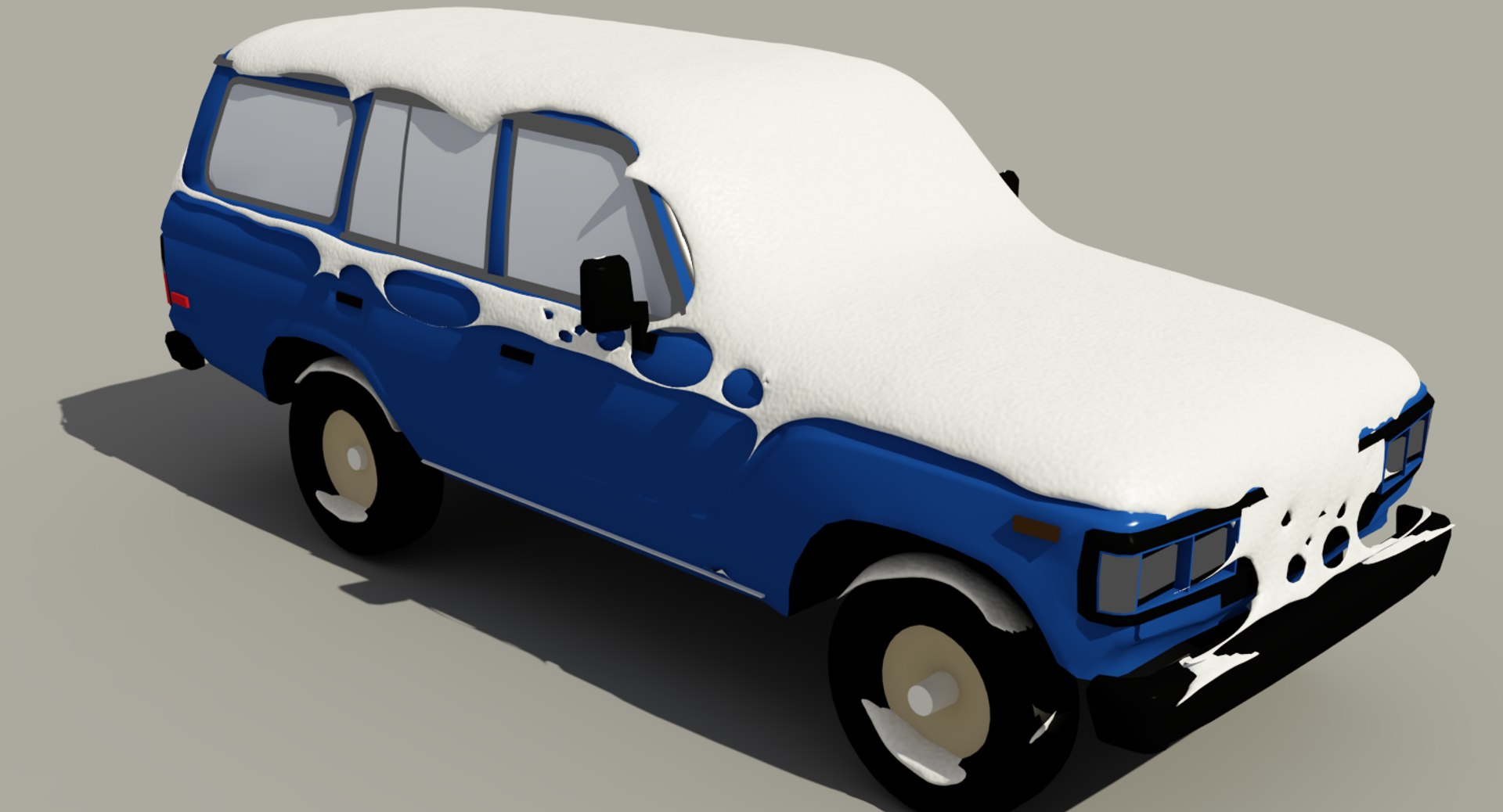 Snow flow car 3D model - TurboSquid 1159610