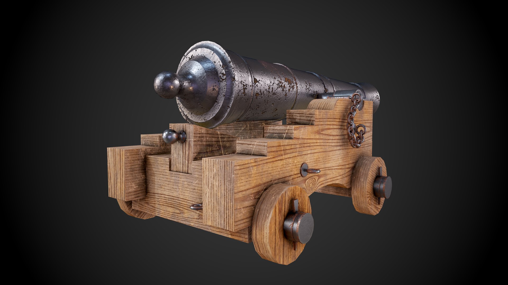 3D Model Field Cannon - TurboSquid 1830274