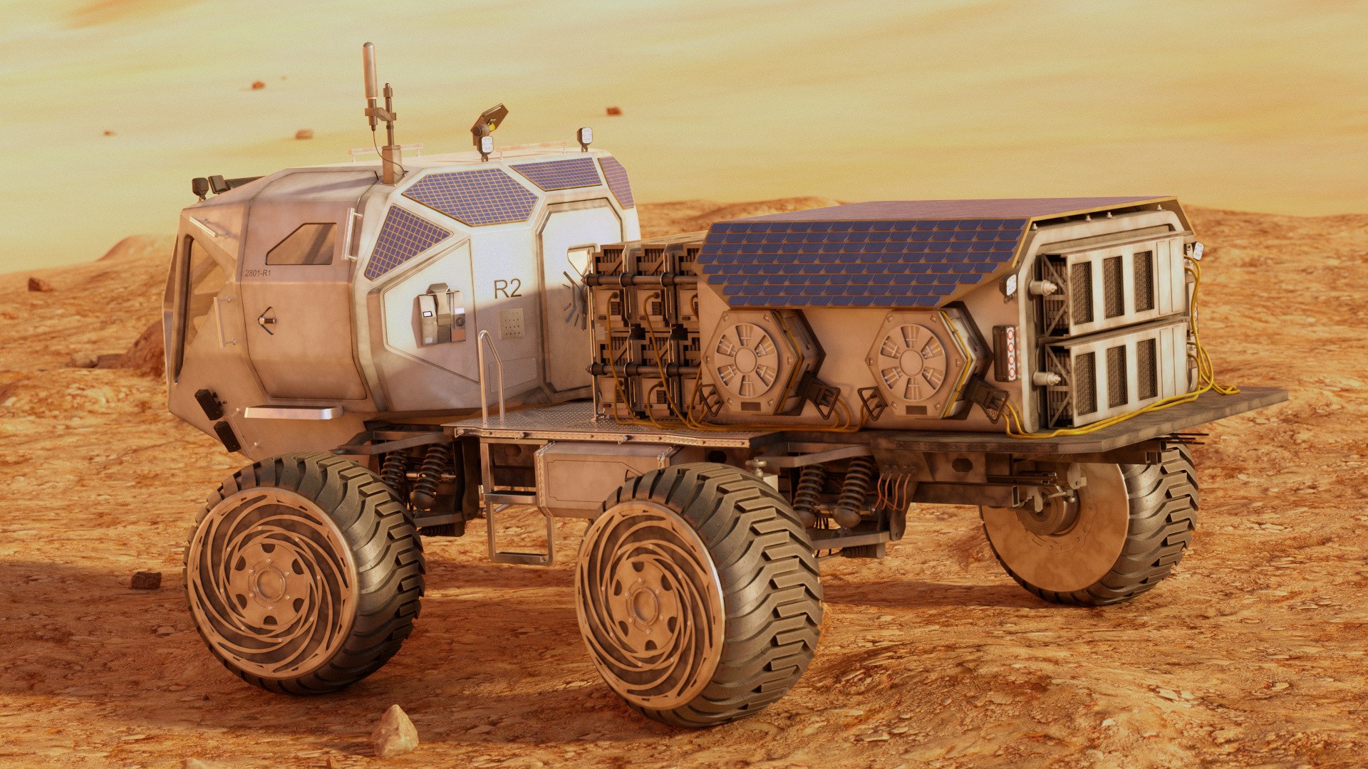 3D Martian Rover Rigged Animate - TurboSquid 1575871