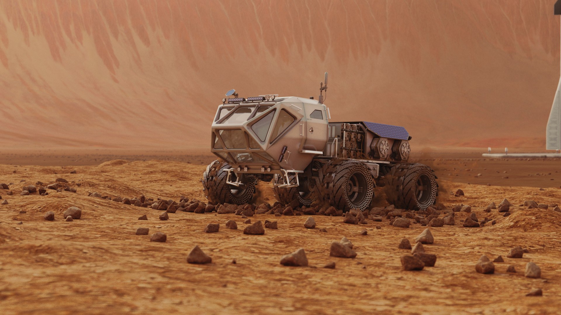 3D Martian Rover Rigged Animate - TurboSquid 1575871
