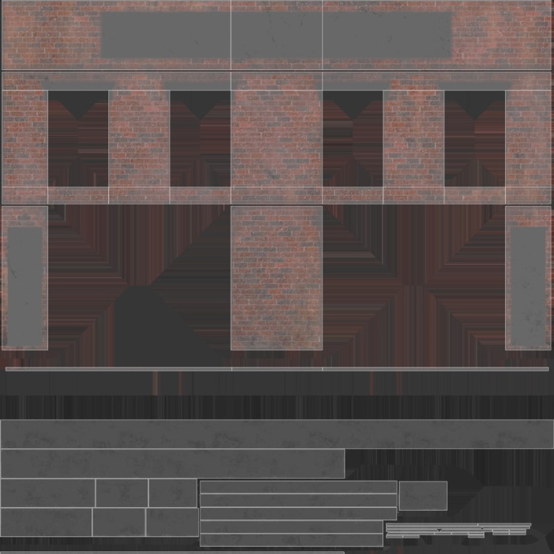3D Main Street 4 Shop Building - TurboSquid 1940830