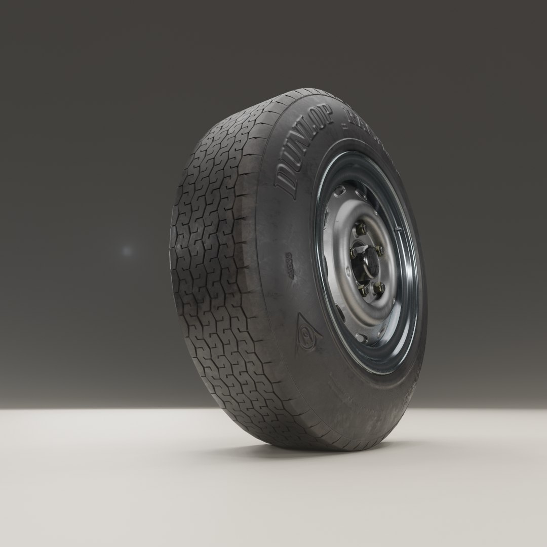 3D Dunlop Vintage Tire Model - TurboSquid 1687687