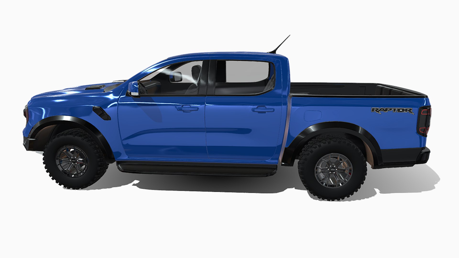 3D Ford Ranger Raptor - Blue - TurboSquid 2270657