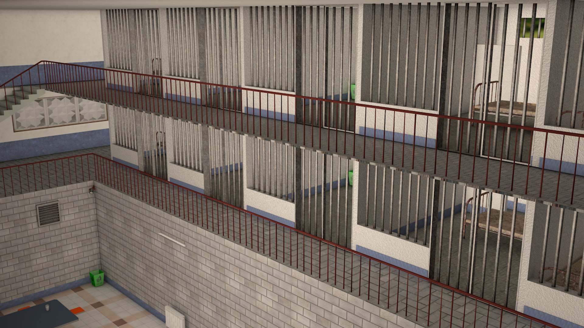 3D prison jail model - TurboSquid 1661042