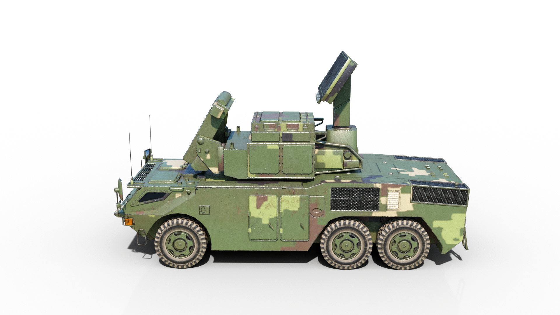 4 Coatings Of PLA HQ17A HQ-17A SURFACE-TO-AIR MISSILE SYSTEM 3D ...