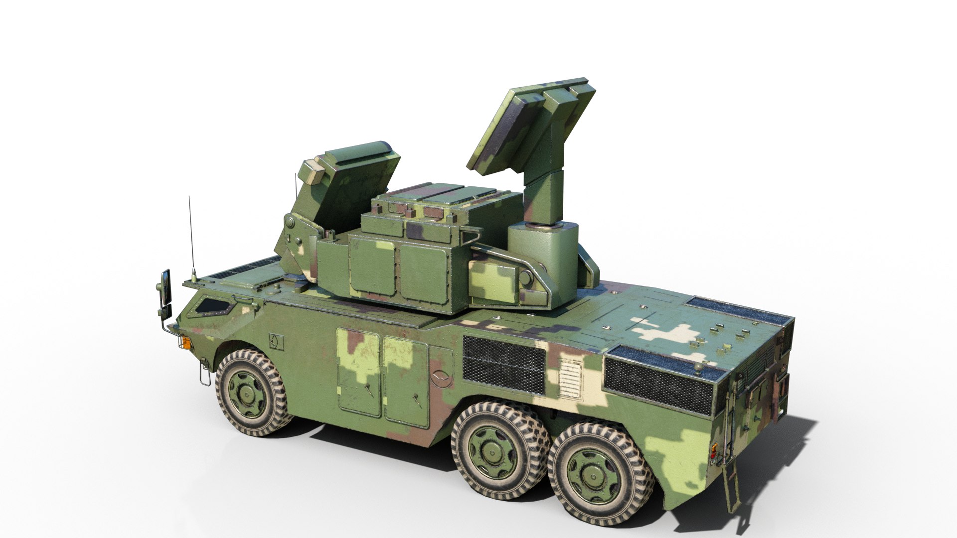 4 Coatings Of PLA HQ17A HQ-17A SURFACE-TO-AIR MISSILE SYSTEM 3D ...