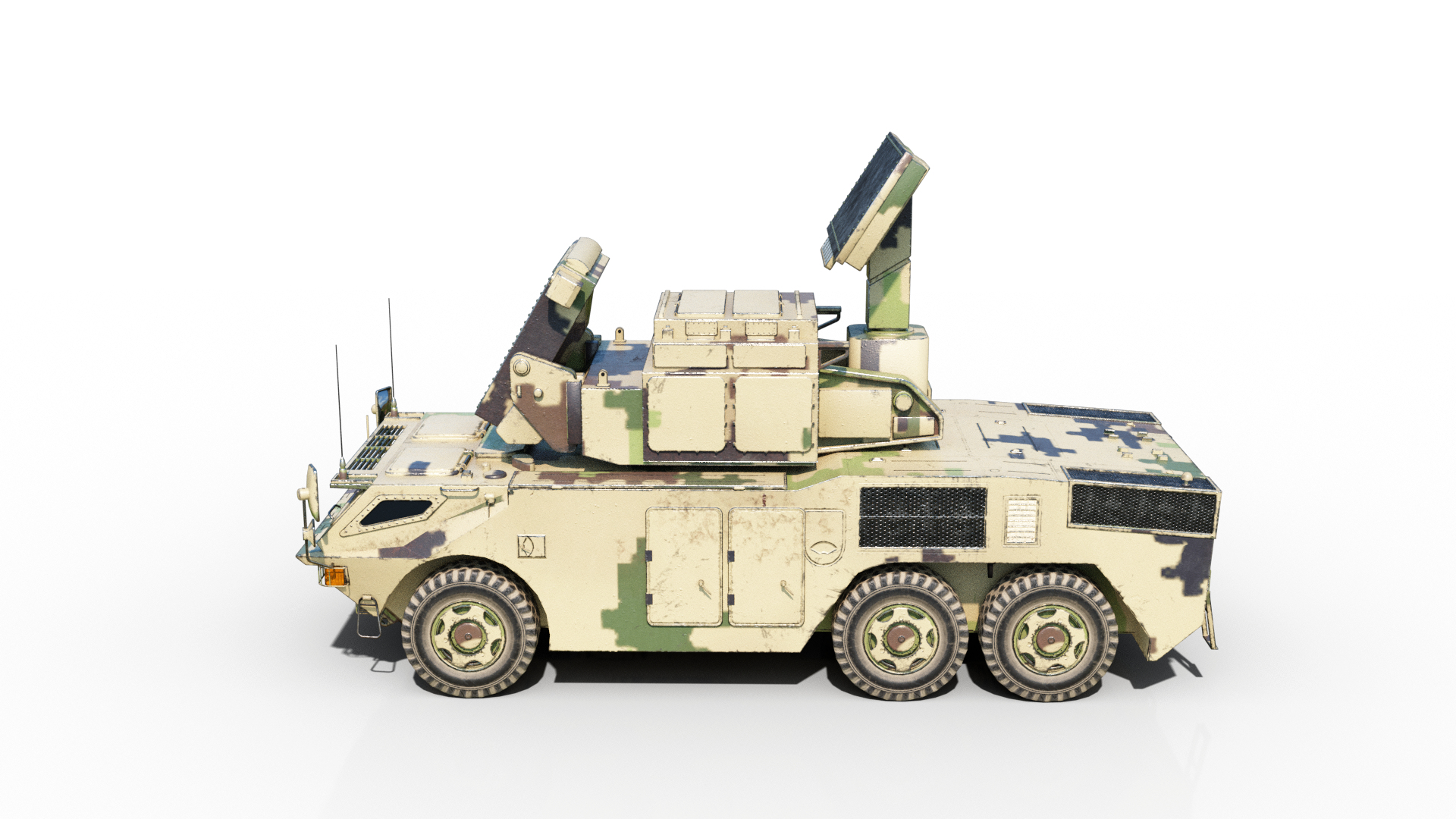 4 Coatings Of PLA HQ17A HQ-17A SURFACE-TO-AIR MISSILE SYSTEM 3D ...