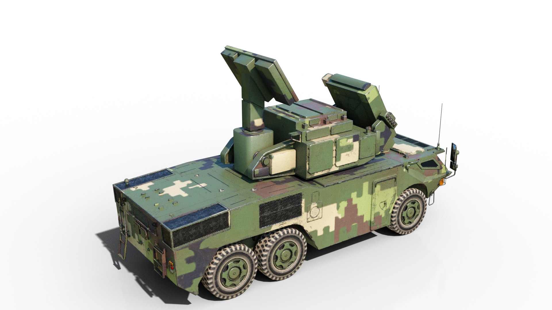 4 Coatings Of PLA HQ17A HQ-17A SURFACE-TO-AIR MISSILE SYSTEM 3D ...