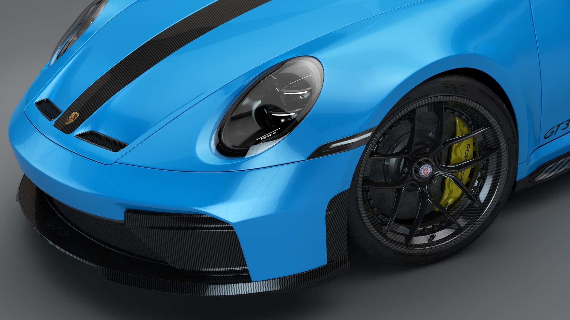 3D Porsche 911 GT3 2025 HRE HX10 Wheels - TurboSquid 2401072