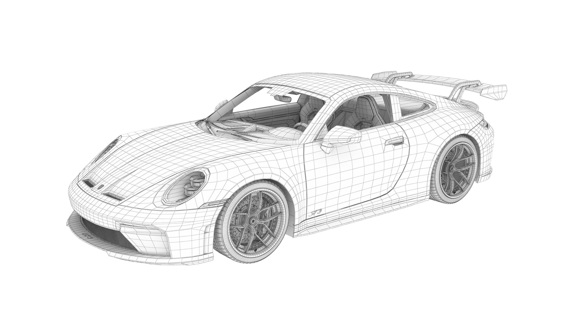 3D Porsche 911 GT3 2025 HRE HX10 Wheels - TurboSquid 2401072