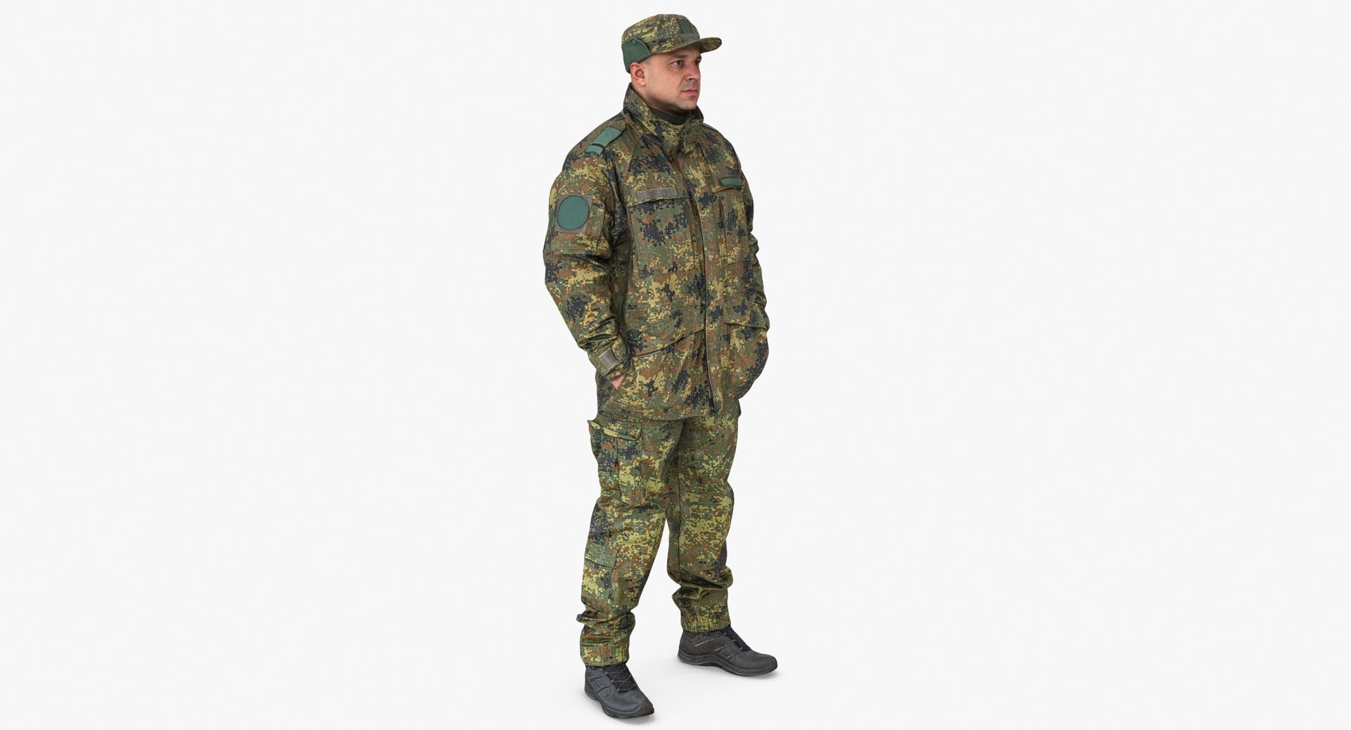Arnold Uniform Military Idle Pose 01 3D - TurboSquid 1857819