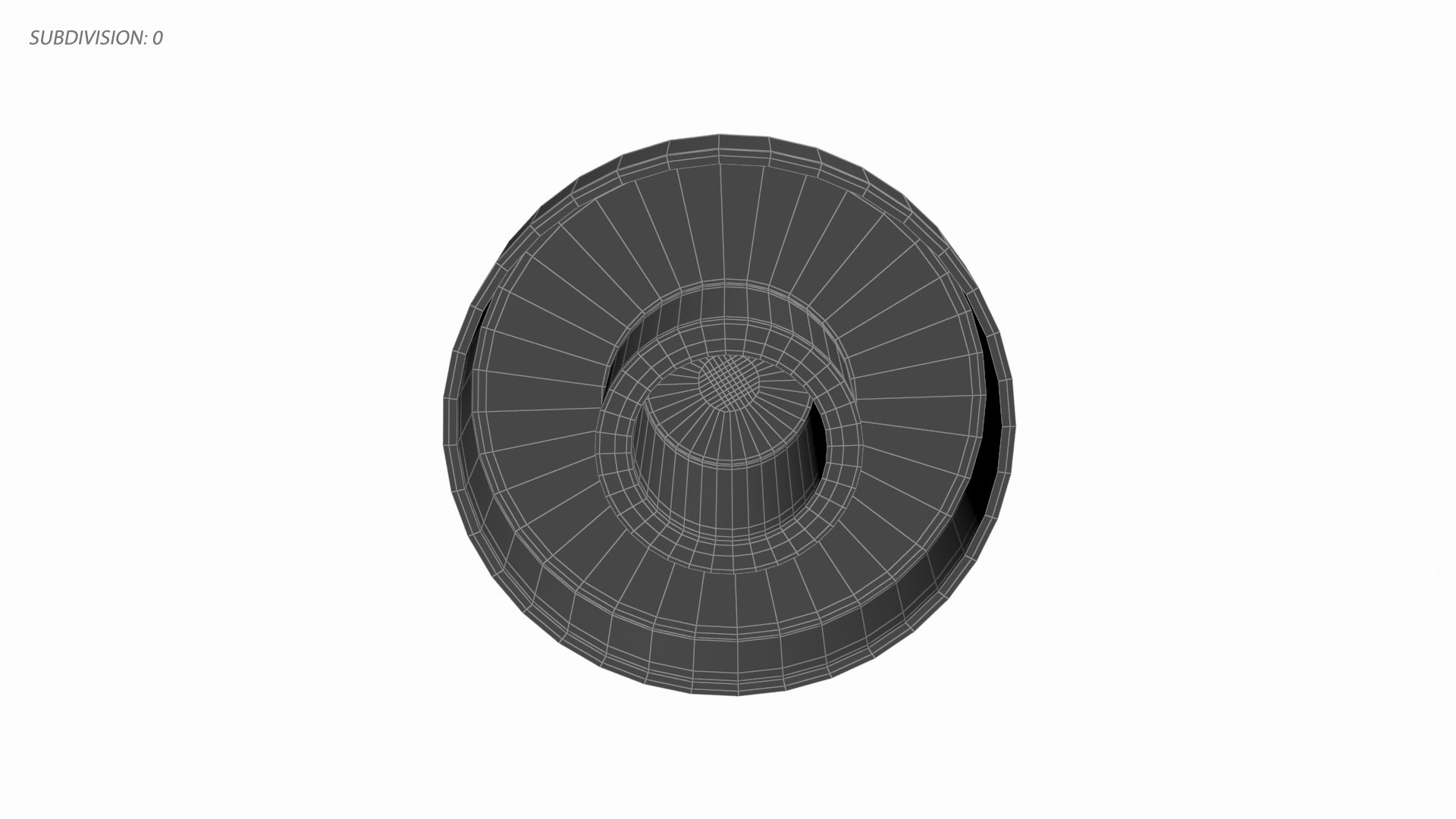 3D Knob Cap Button V8 Model - TurboSquid 1754937