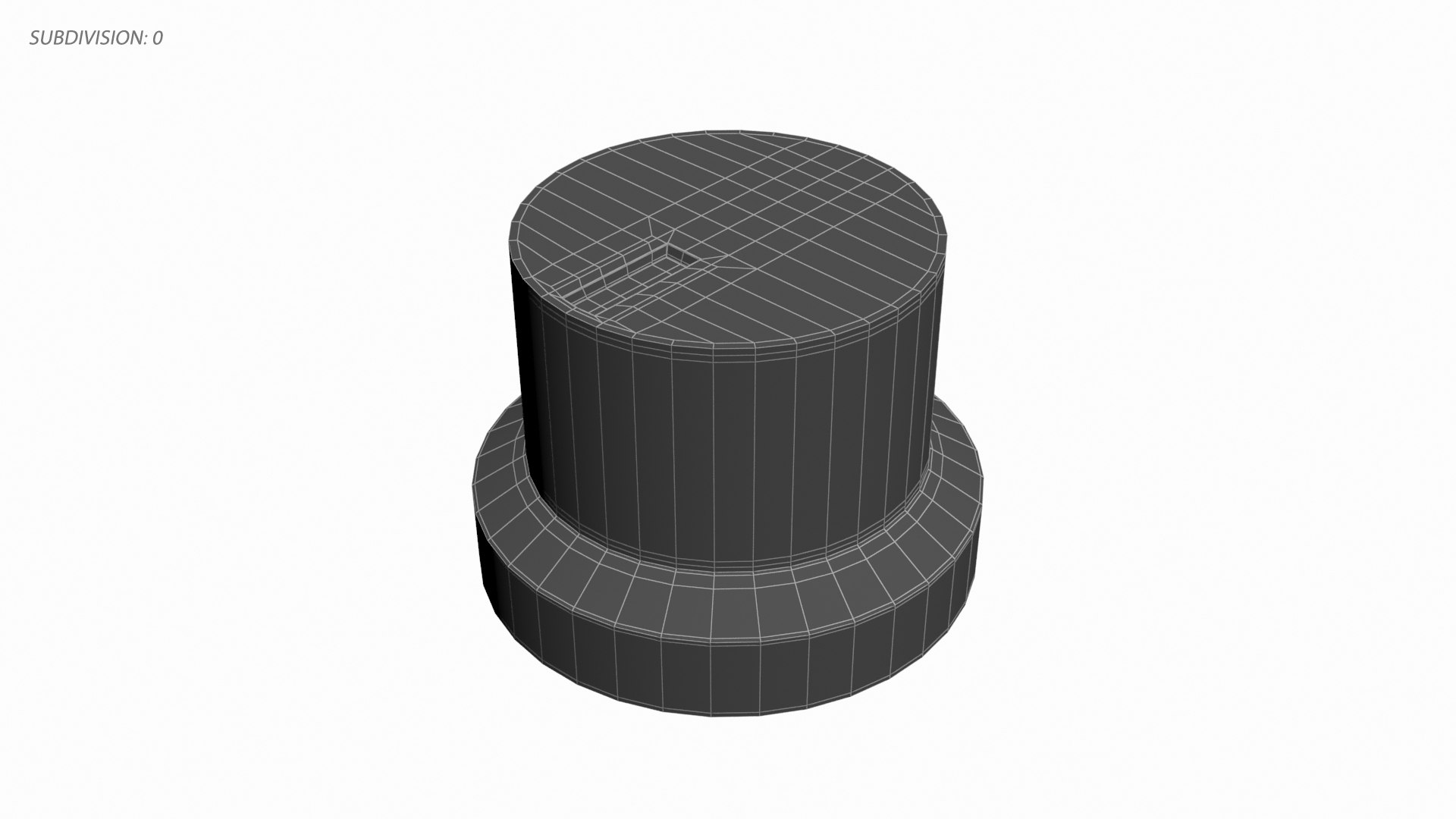 3D Knob Cap Button V8 Model - TurboSquid 1754937