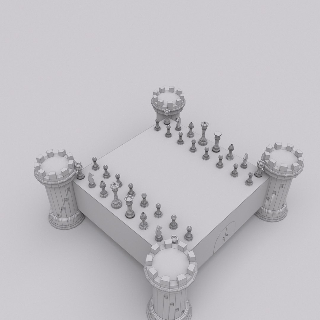 3D Chess set model - TurboSquid 1992118
