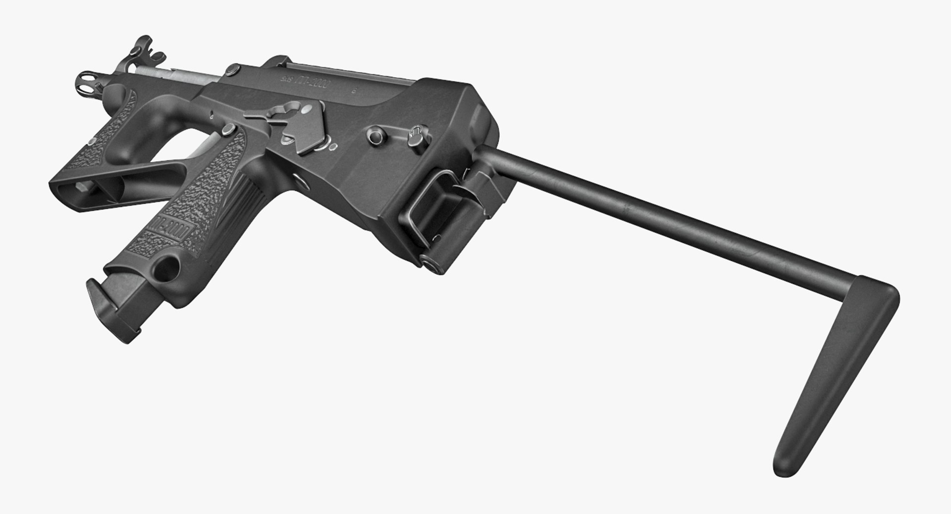 3D Submachine Gun Pp 2000 Model - TurboSquid 1165922