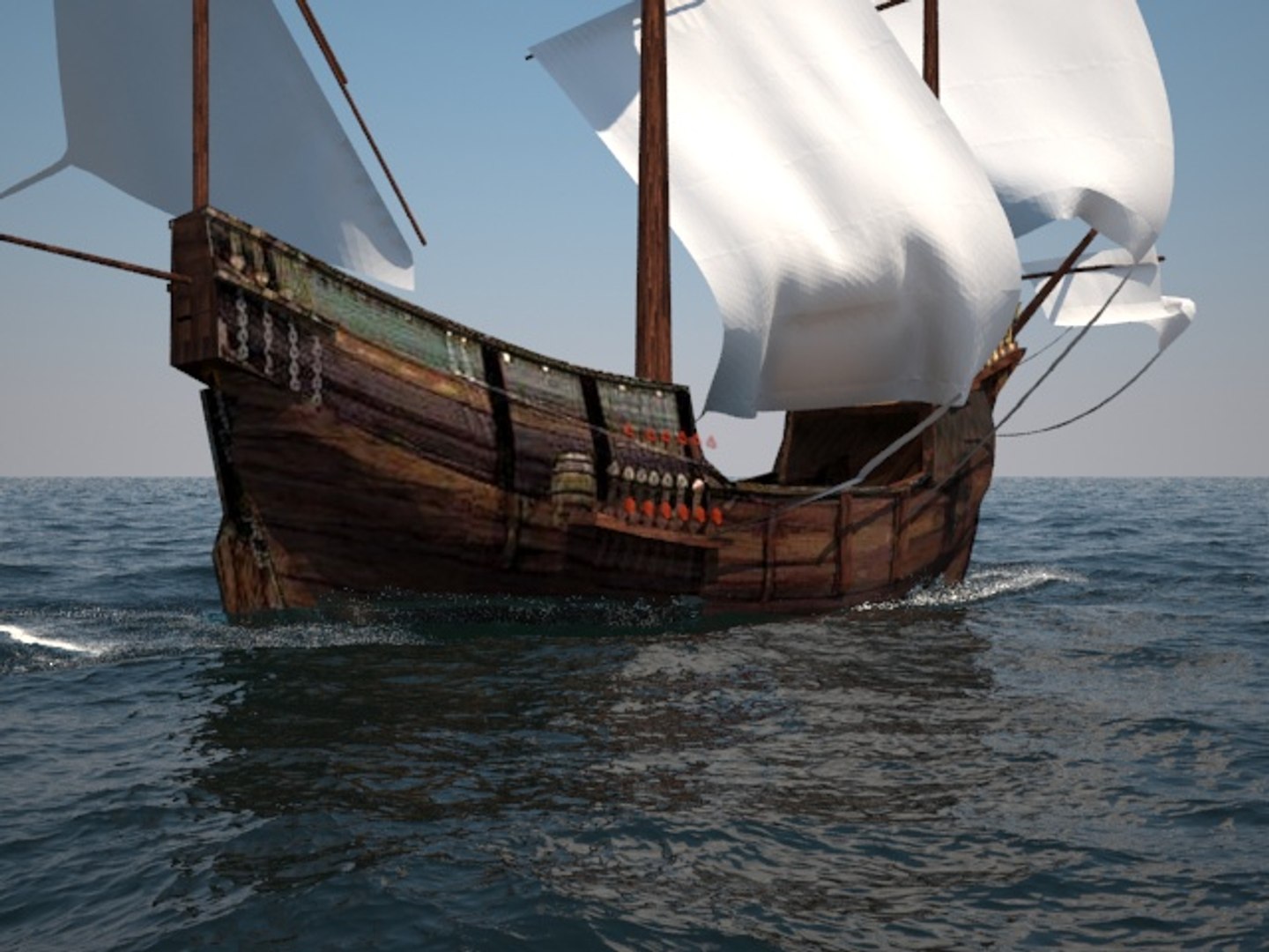 Medieval Carrack 3d Model