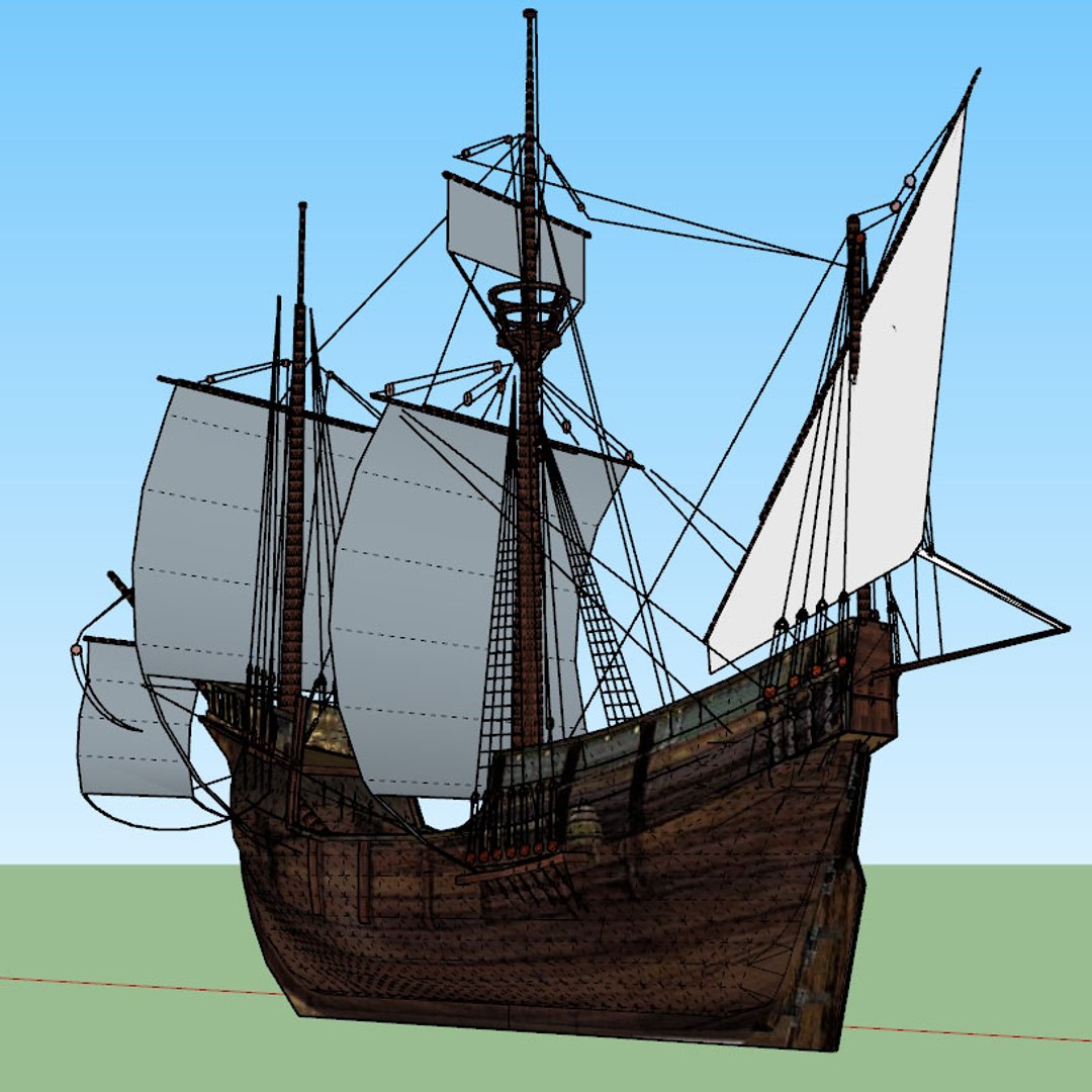 medieval carrack 3d model
