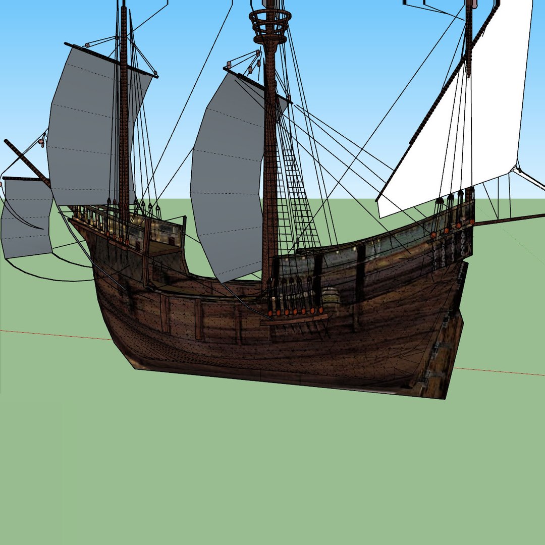Medieval Carrack 3d Model