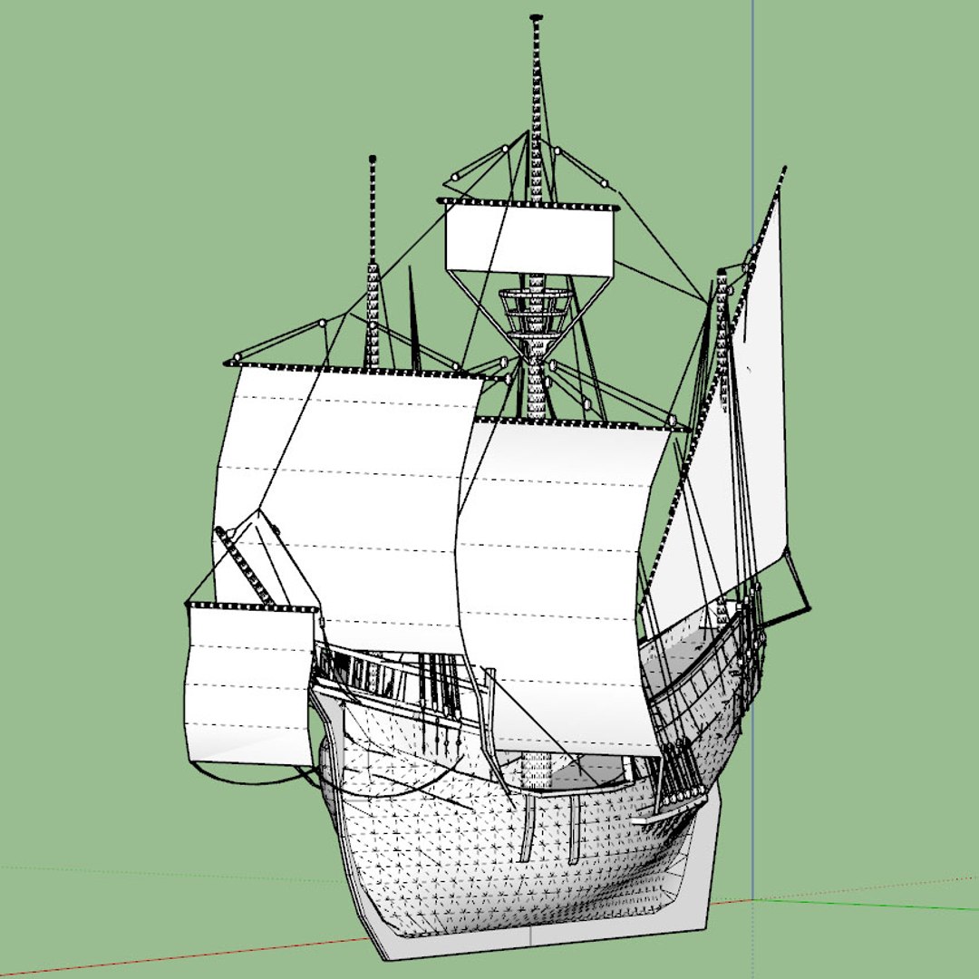 Medieval Carrack 3d Model