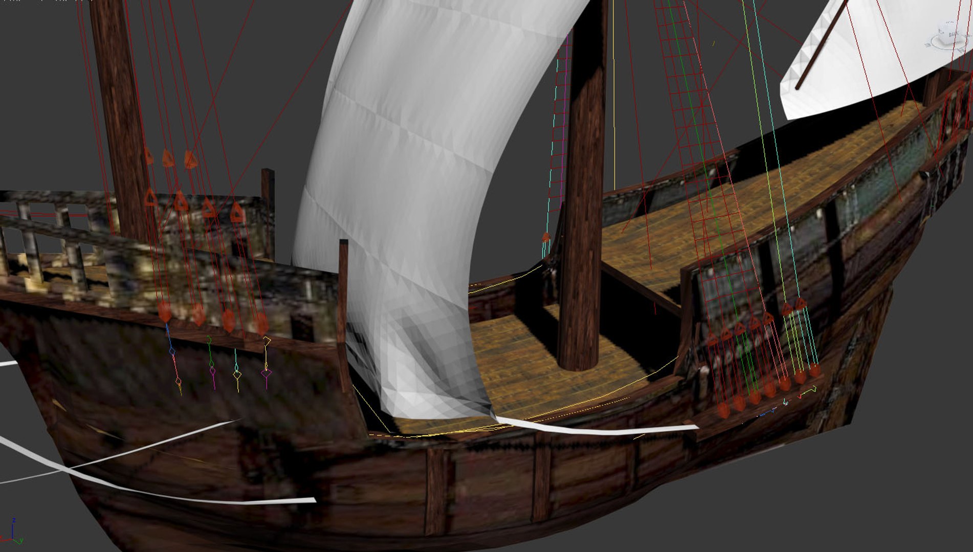 Medieval Carrack 3d Model