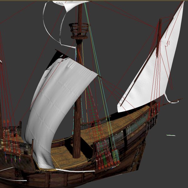 modelo 3d carrack nao santa maria - TurboSquid 981179