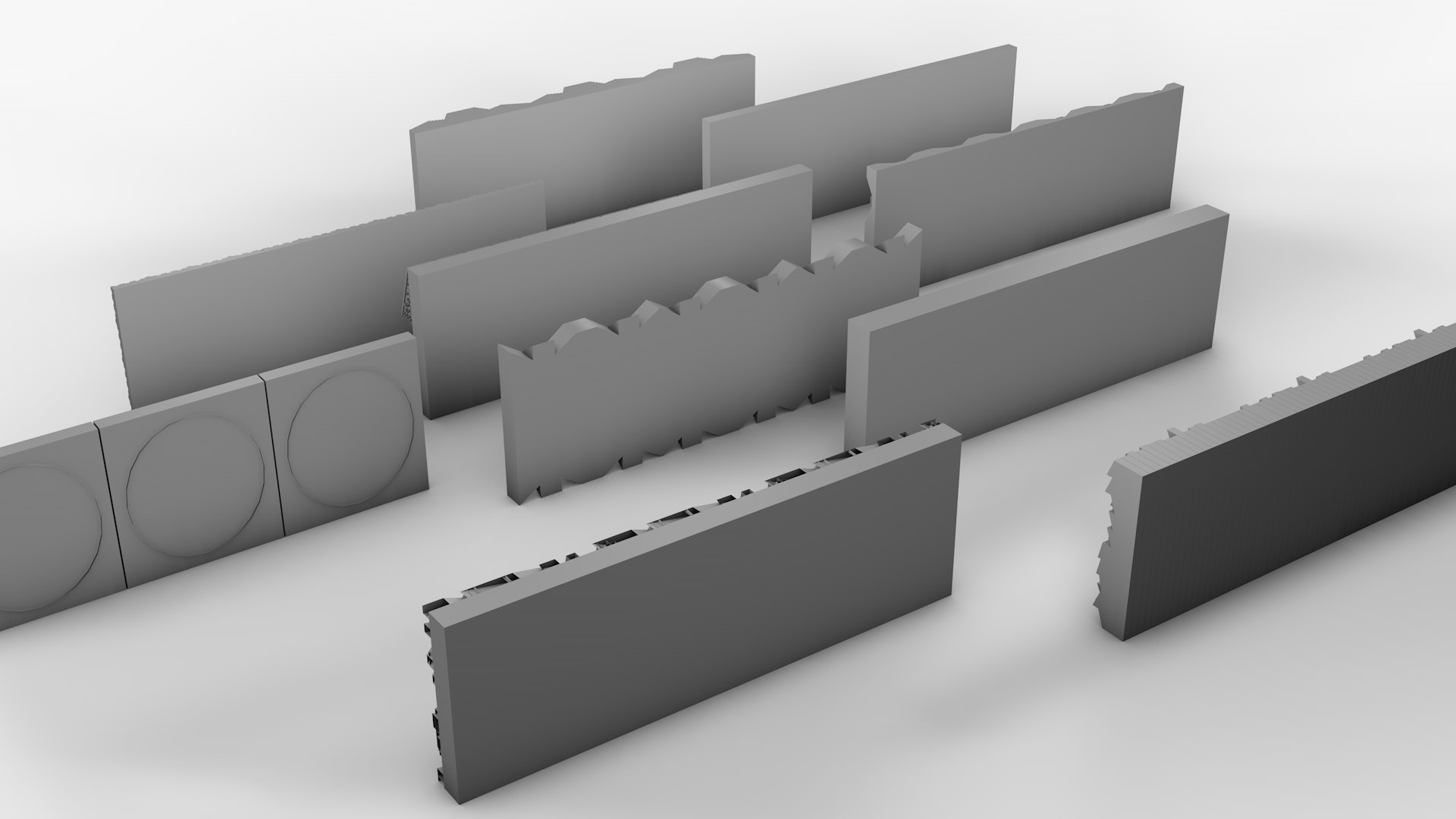 3D Modular SciFi Walls - TurboSquid 2415603