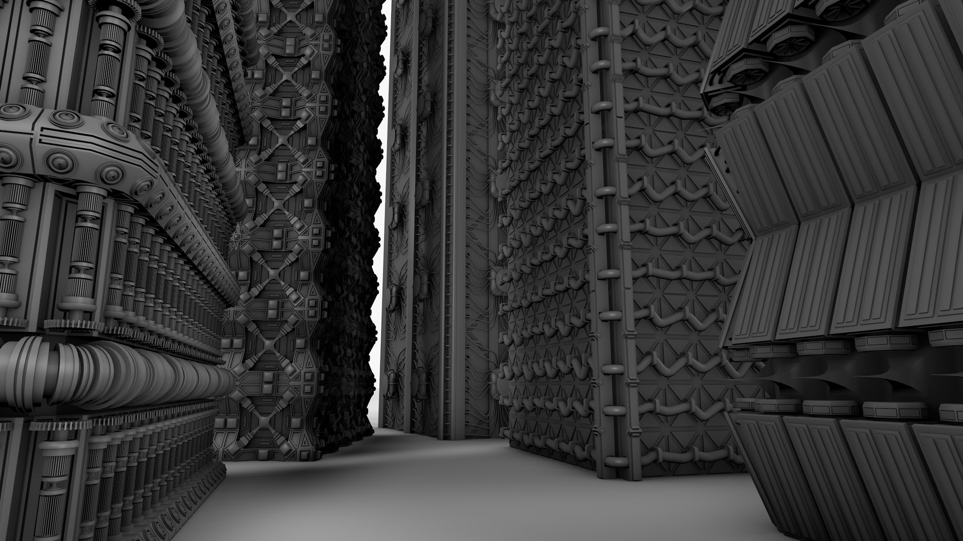 3D Modular SciFi Walls - TurboSquid 2415603