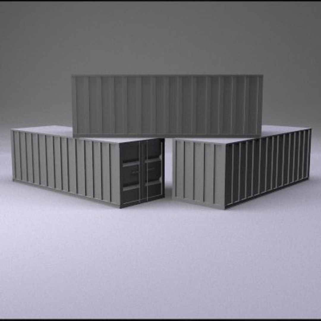 cargo storage 3d model