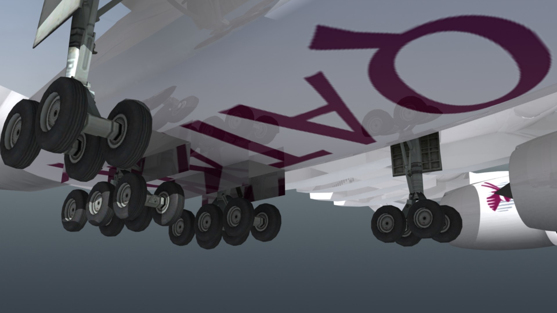 3D Model Qatar Airways Airbus A380 - TurboSquid 2127725