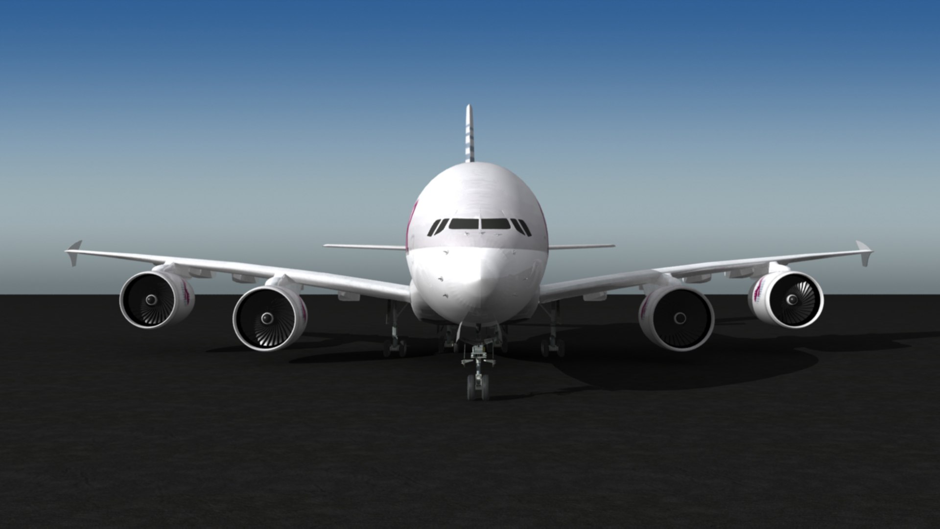 3D Model Qatar Airways Airbus A380 - TurboSquid 2127725