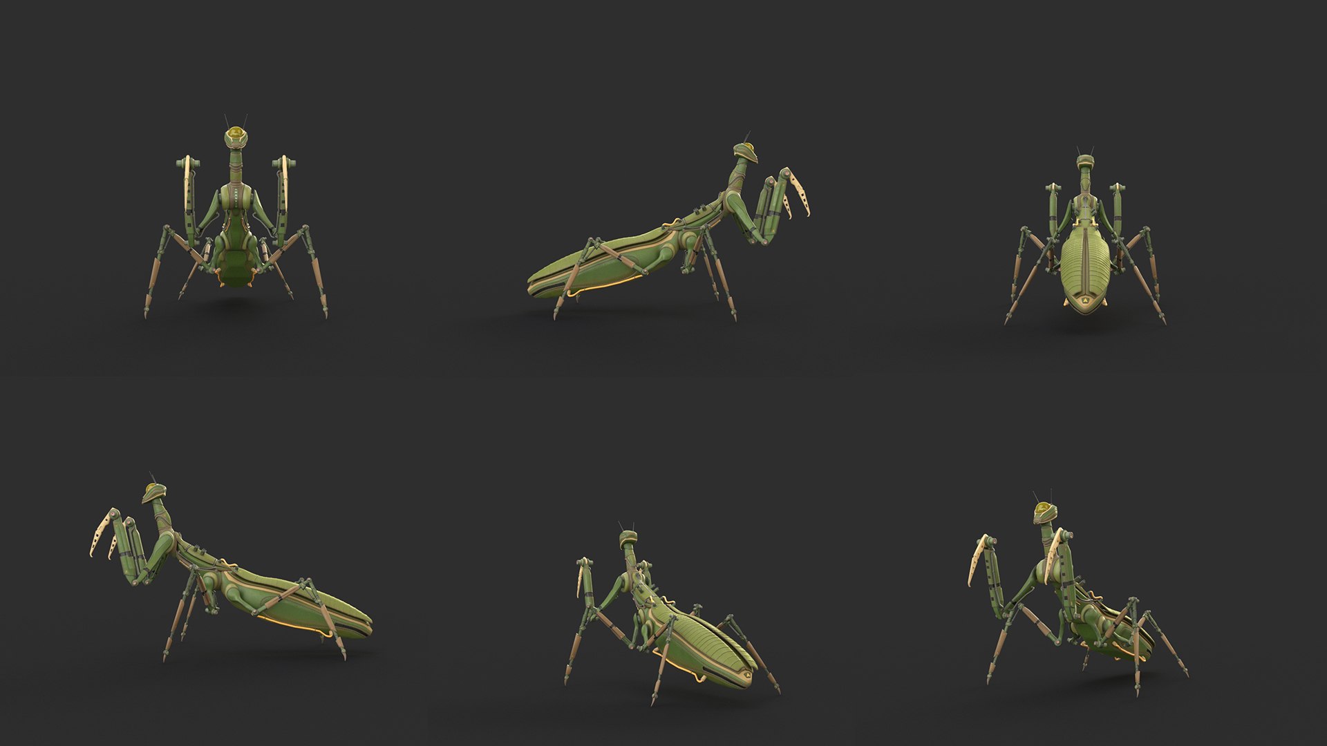 Robot Mantis 3D - TurboSquid 2091775