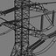 3d Model Voltage Power Lines