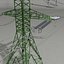 3d Model Voltage Power Lines