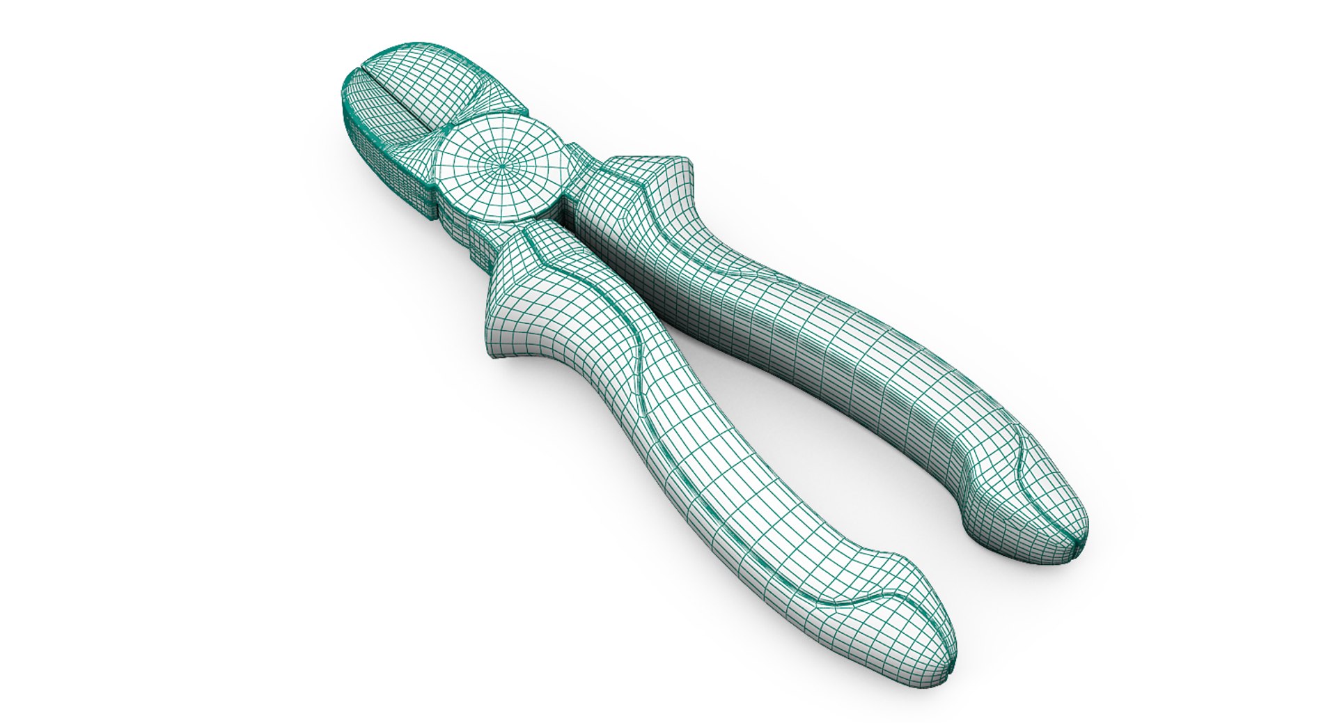 3d model cutting pliers