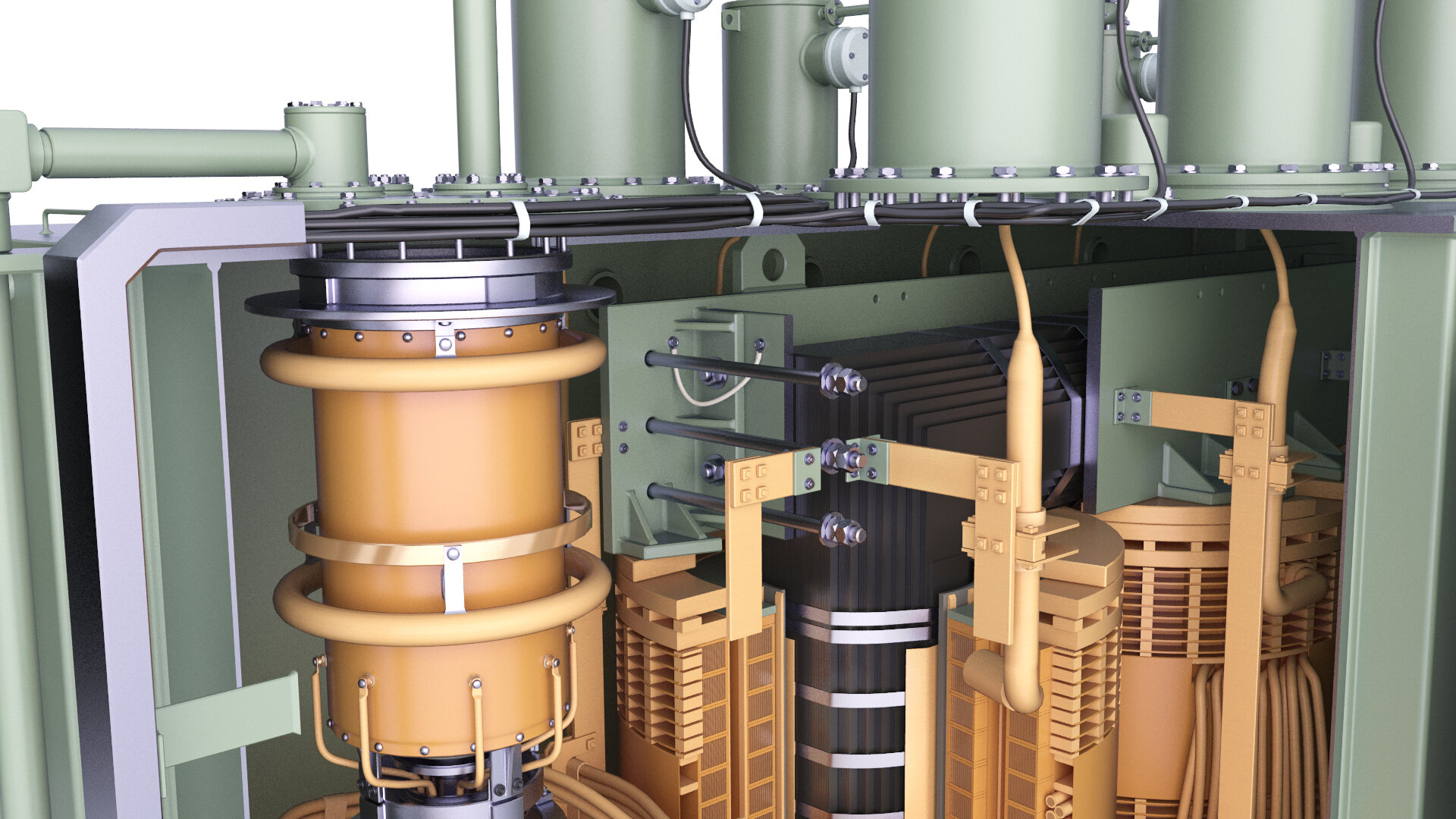 3D High Voltage Power Distribution Transformer Inside 46 - TurboSquid ...
