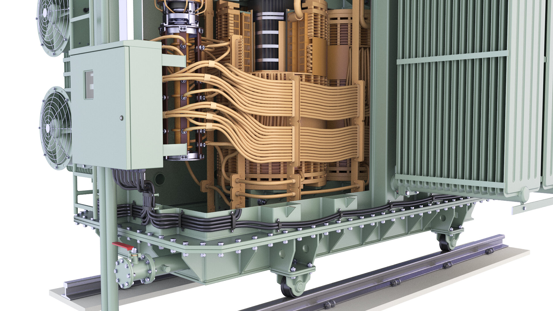 3D High Voltage Power Distribution Transformer Inside 46 - TurboSquid ...