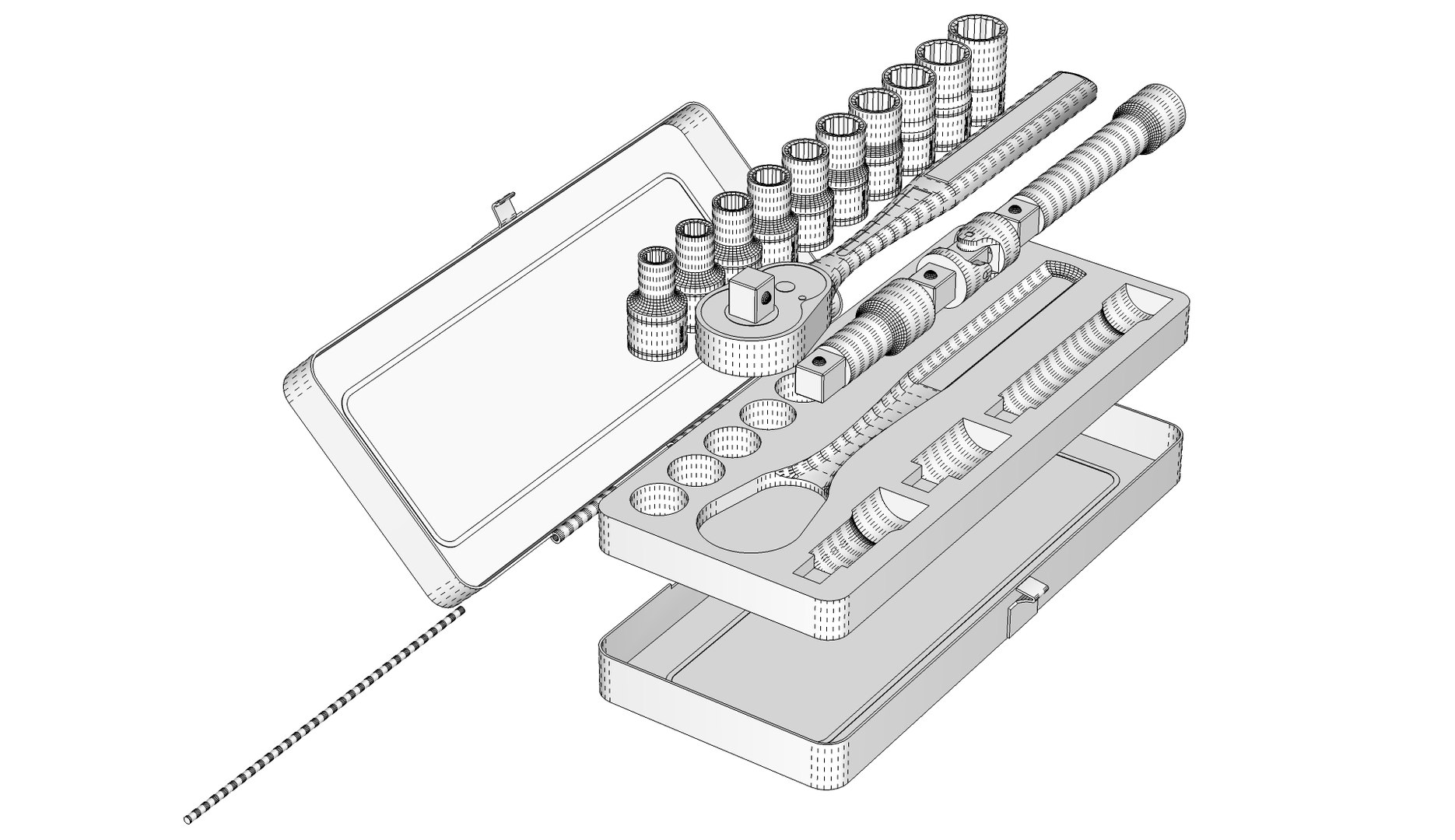 3D Socket Set1 Model - TurboSquid 2052522