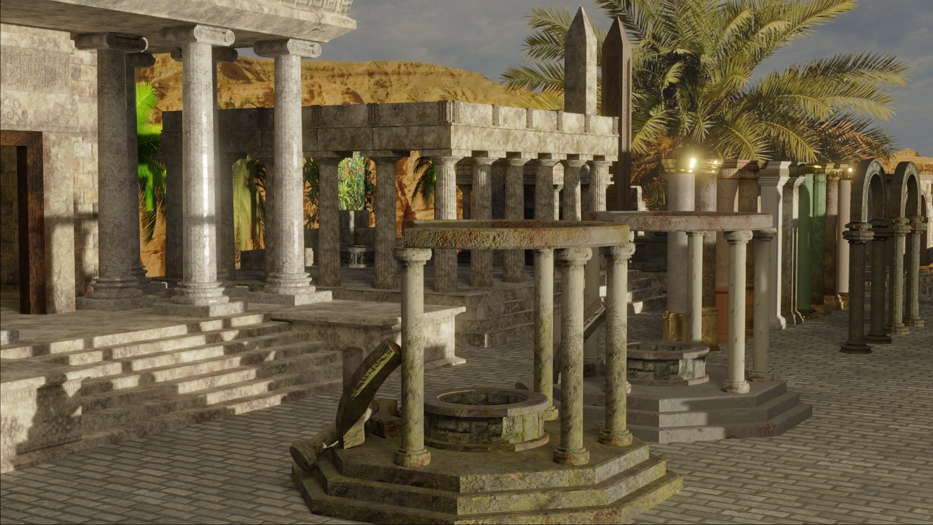 Ancient Assets Pack 3D Model - TurboSquid 1807944