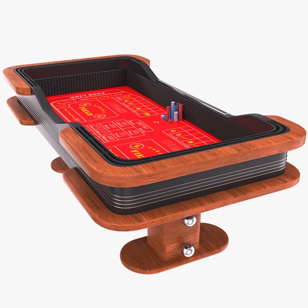 3D model Craps Table - Red - TurboSquid 1910052