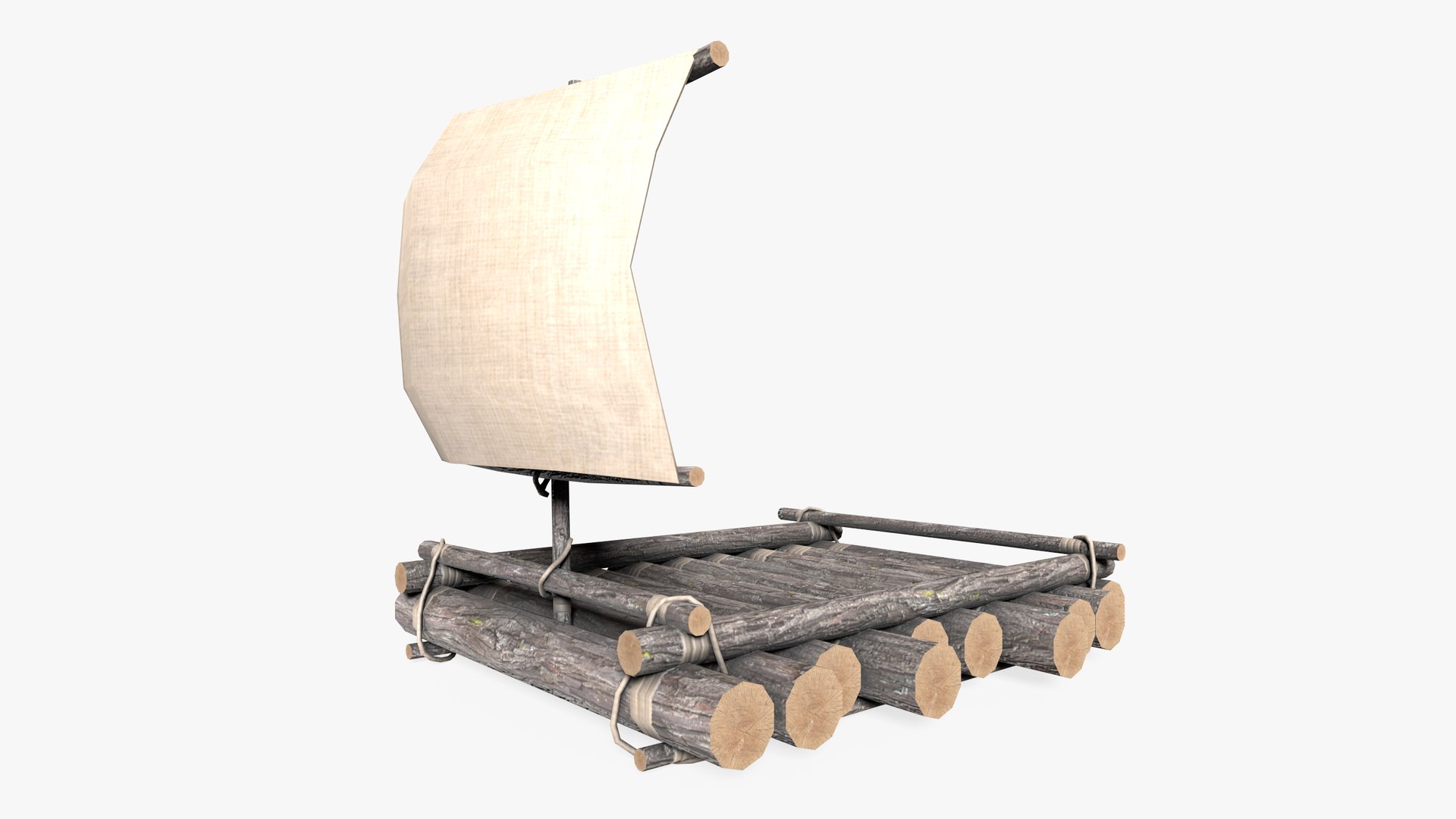 Raft 3d Model