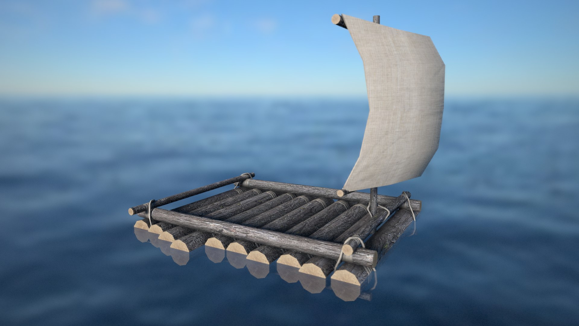 Raft 3d Model