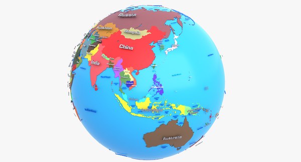 3D model geopolitical earth globe world - TurboSquid 1329308