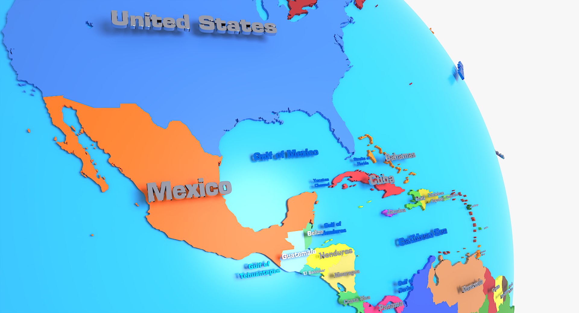 3D model geopolitical earth globe world - TurboSquid 1329308