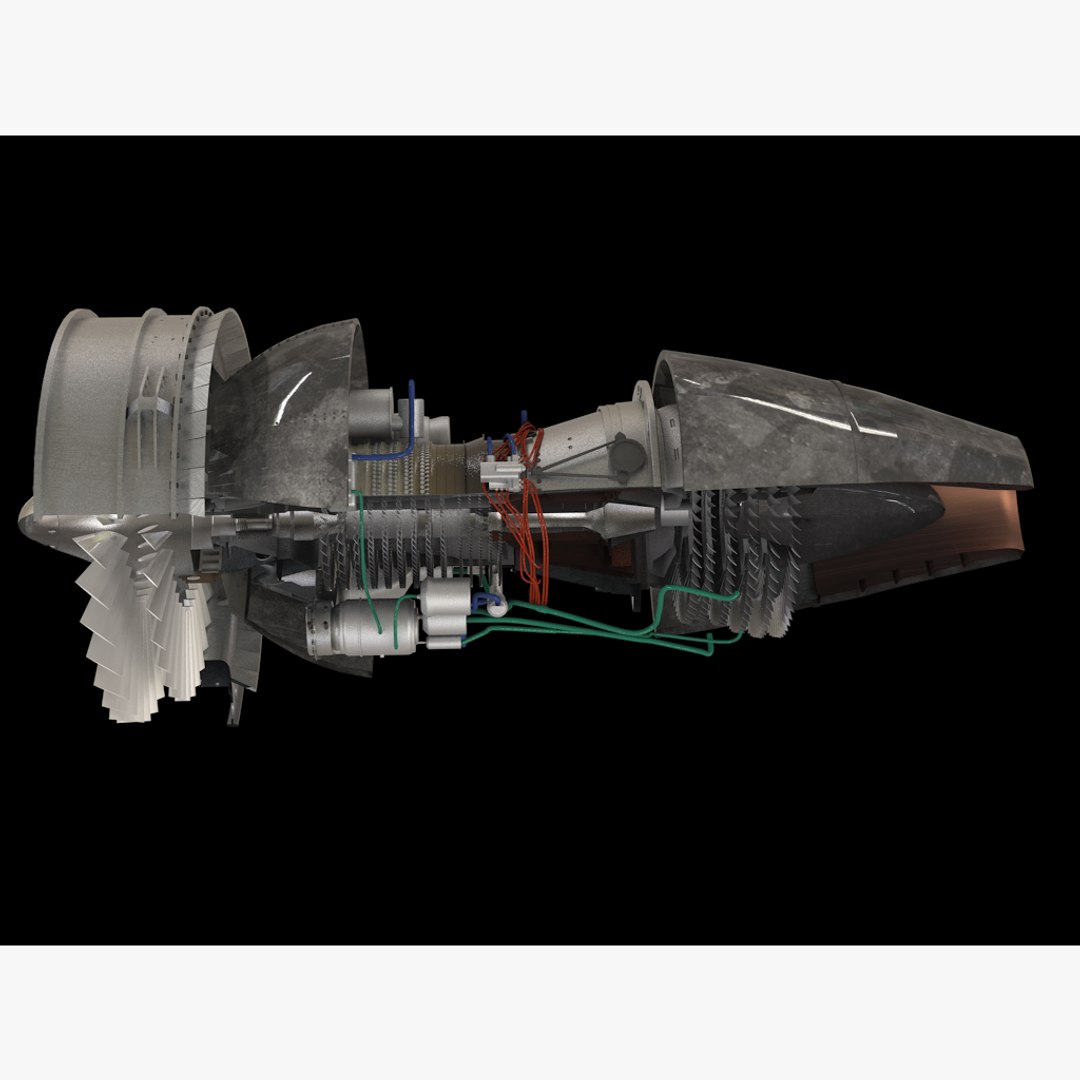 a10 tf-134 engine 3d 3ds