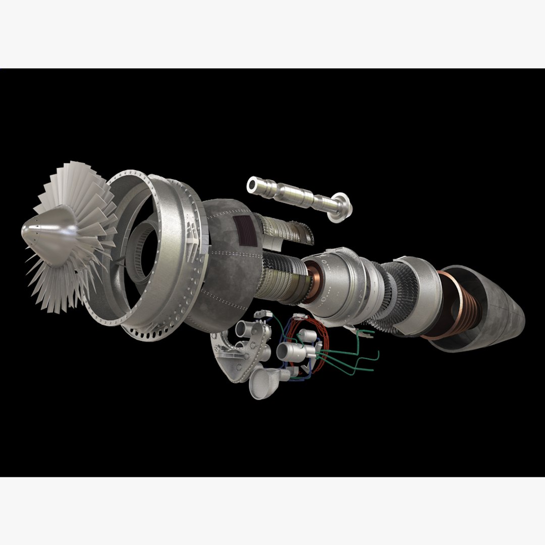 a10 tf-134 engine 3d 3ds