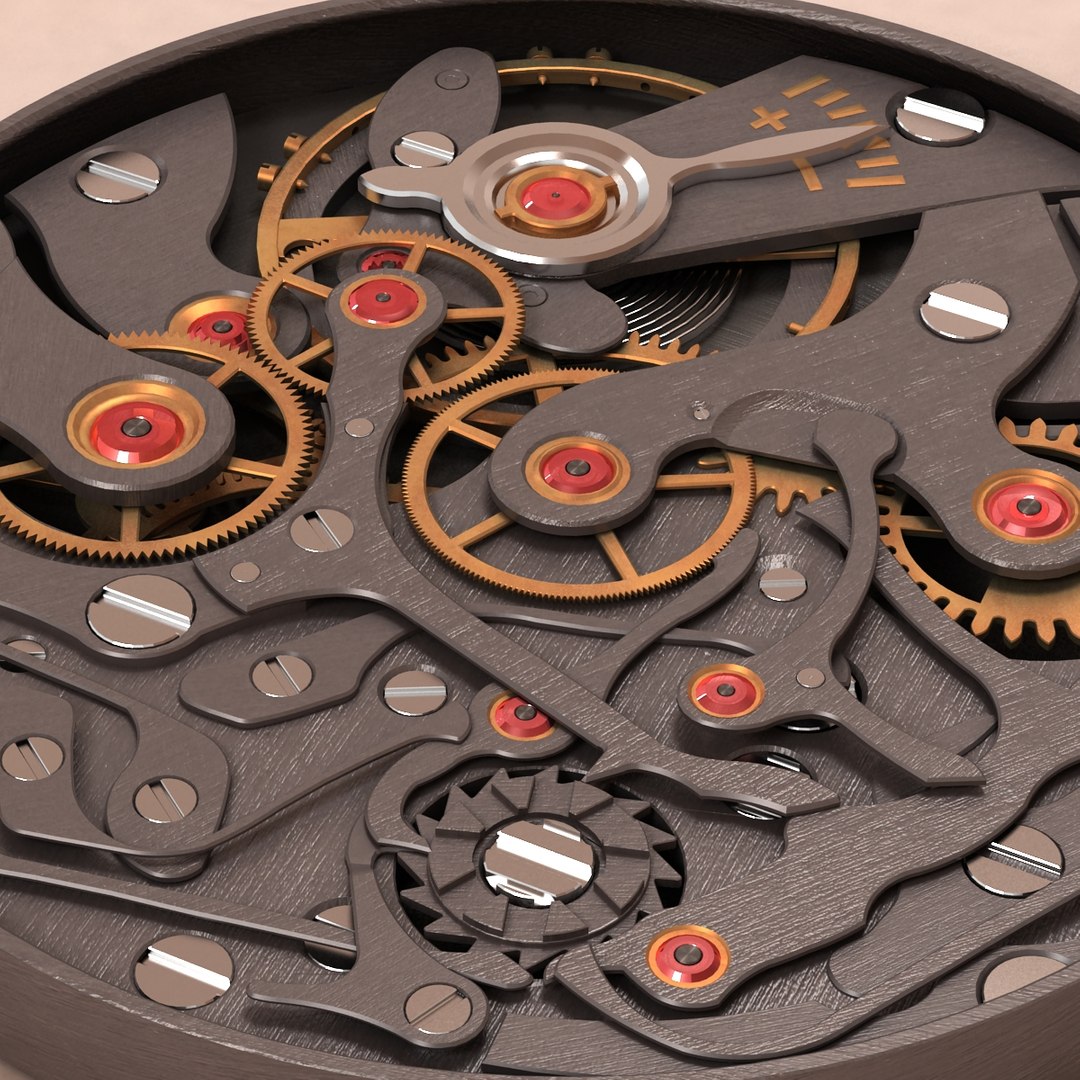 Watch Mechanism 3d Model