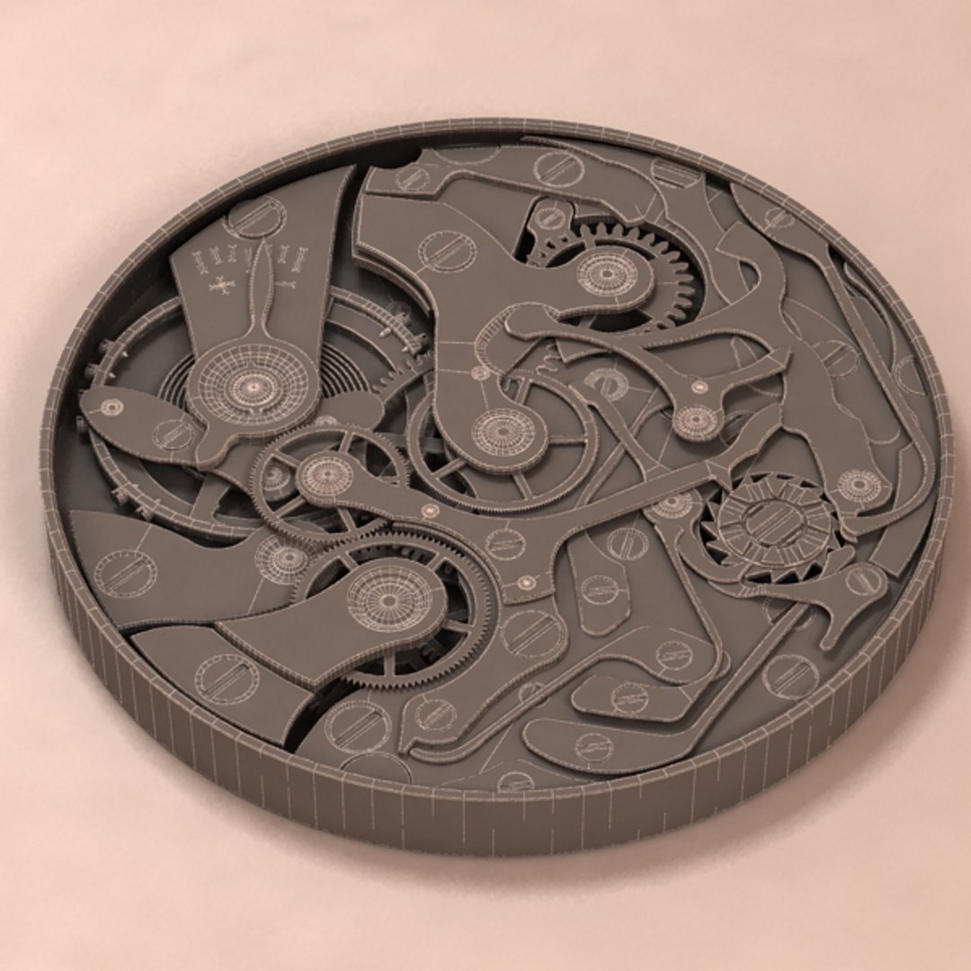 watch mechanism 3d model